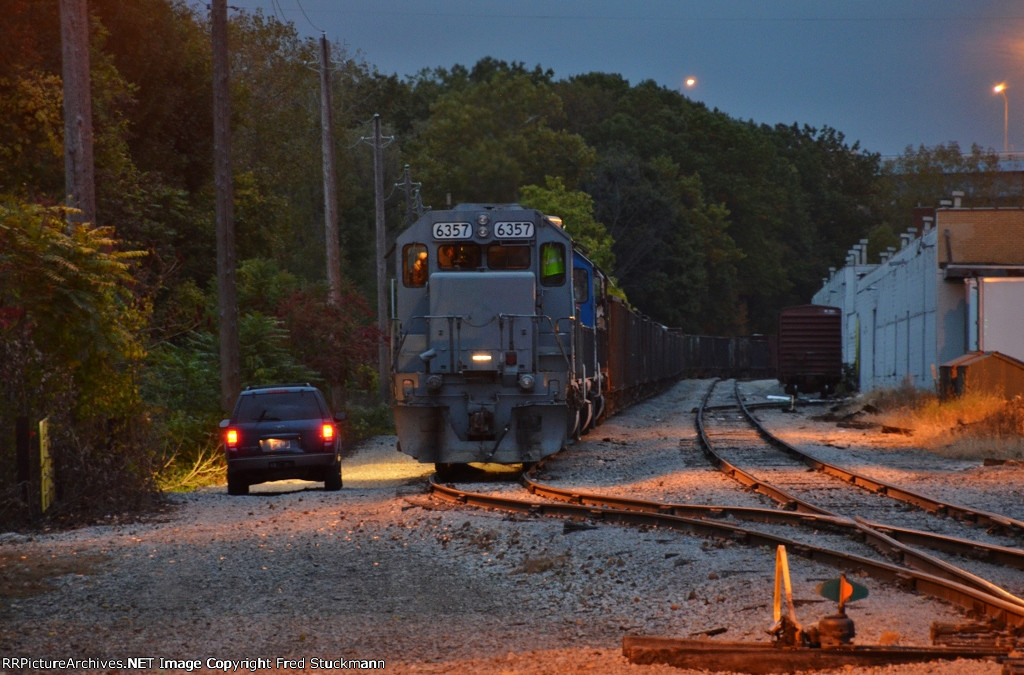 WE 6357 takes the lead today.